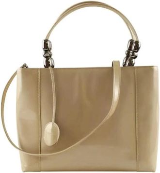 Dior Sac &agrave; main vintage en cuir Pre-owned - Femme - Pre-owned - Beige - Taille: ONE Size