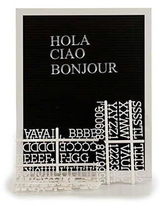 AR Panel Buchstaben, 50 x 40 cm, Schwarz, 50 x 40 cm