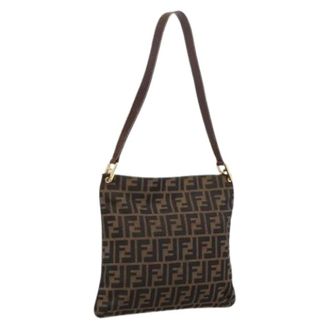 Fendi Sac bandouli&egrave;re Zucca Canvas Pre-owned - Femme - Pre-owned - Brun - Taille: ONE Size