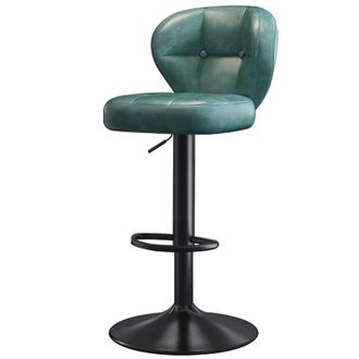 Generic H&ouml;henverstellbare Barhocker, 62-82 cm, Moderner Drehstuhl mit R&uuml;ckenlehne und Kunstlederbezug f&uuml;r K&uuml;che und Esszimmer