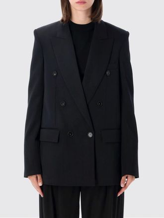 Stella McCartney Zweireihiger Relaxed-Fit-Blazer aus reiner Wolle mit gepolsterten Schultern