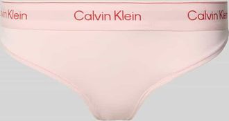 Calvin Klein Underwear String mit elastischem Bund und Label-Details