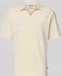 Scotch & Soda Straight Fit Shorts aus Leinen-Viskose-Mix mit Motiv-Stitching