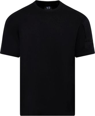 Yohji Yamamoto Femme, Tops, Noir, Taille: 42 FR Utility Short Sleeve Tee