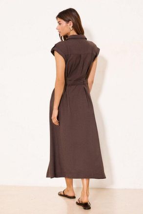 Lipsy Midikleid Lipsy gestreiftes Midi-Hemdblusenkleid, Regular (1-tlg)
