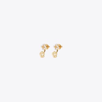 Tory Burch Forget Me Not Front Back Earrings