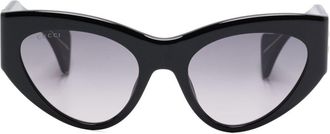 Gucci Sonnenbrille mit Cat-Eye-Gestell - Schwarz