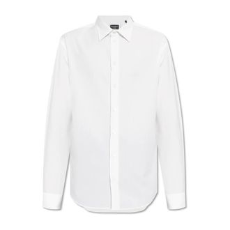 Emporio Armani Wollhemd - - Shirts - Herren - Wei&szlig; - L