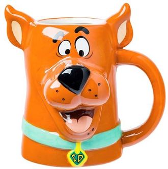 Silver Buffalo Scooby-Doo Tasse en c&eacute;ramique sculpt&eacute;e 3D Motif visage 590 ml