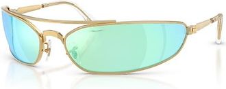 Ray-Ban Rb3930 Limited By A$ap Rocky Sonnenbrillen Arista Gold Fassung Grau Glas 82-18