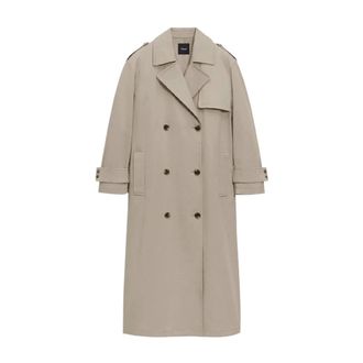 Theory Oversized Doppelreihiger Trenchcoat - - Coats - Damen - Grau - XS
