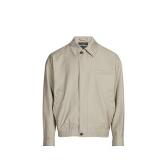 Emporio Armani Blouson &agrave; col classique en laine vierge