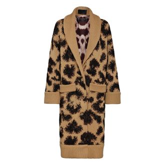 Philipp Plein Femme, Pulls, Brun, Taille: 38 FR Cardigan Leopard