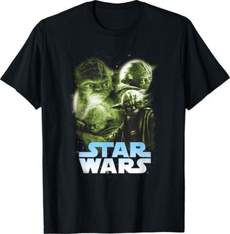 Star Wars Yoda Multi Poster T-Shirt