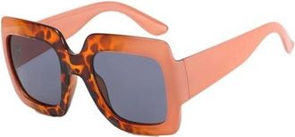 Generic Lunettes De Soleil Carr&eacute;es &Agrave; Grande Monture For Homme, Id&eacute;ales For La Conduite En Ext&eacute;rieur Ou Les D&eacute;placements Quotidiens, D&eacute;coratives(Pink)