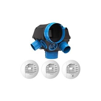 Atlantic Set vmc sf Hygrocosy hygroregulierbar 6 Sanit&auml;ranlagen + 3 Ausl&auml;sse 412292