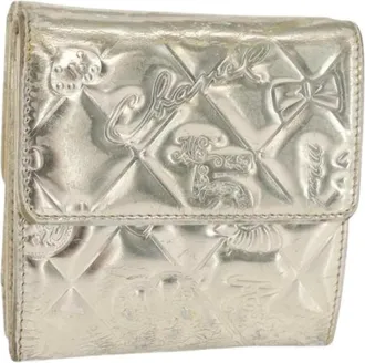 Chanel unisex, Pre-owned, Jaune, Taille: ONE Size Portefeuille en cuir Pre-owned