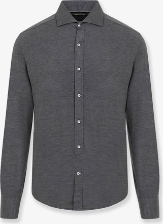 Brunello Cucinelli Silk and cotton blend shirt - BRUNELLO CUCINELLI - gender_Man