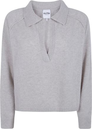 Kujten Kujten, Damen, Strickwaren, Beige, MGr&ouml;&szlig;e