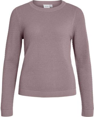 Vila Rundhalspullover VIDALO O-NECK L/S KNIT TOP- NOOS