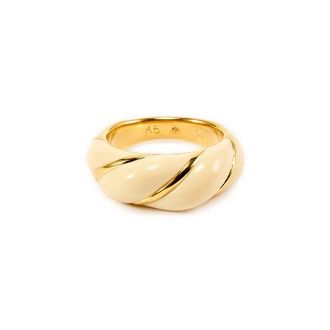 Aur&eacute;lie Bidermann Bague en laiton et plaqu&eacute; or