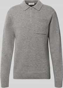 Casual Friday Strickpullover aus Woll-Mix mit Polokragen Modell FELIPO