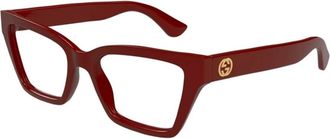 Gucci Cat-Eye-Gestell - - Accessories - Damen - Rot - 53 MM