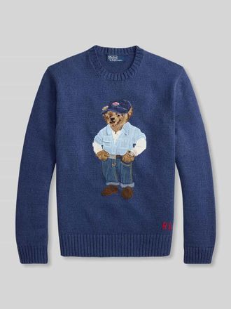 Polo Ralph Lauren Regular Fit Strickpullover mit Polo Bear Stitching
