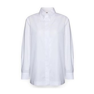 Elena Miro Popeline Hemd - - Blouses & Shirts - Damen - Wei&szlig; - 3XL