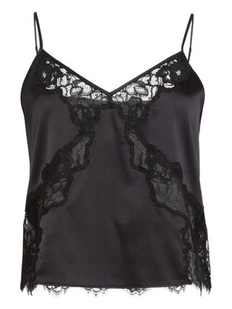 Fleur du Mal haut Juliet en dentelle - Noir