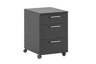 Schildmeyer M&ouml;belpartner Rollcontainer Denver, 145731, Anthrazit, ca. 41 x 49,6 x 60,1 cm