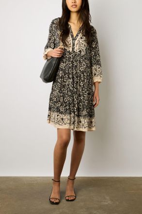 Gerard Darel Robe courte &agrave; fleurs - ELIETTE - Noir