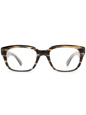 Moscot lunettes de vue Zindik - Marron