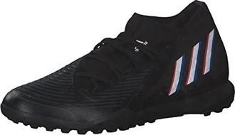 adidas Predator Edge.3 TF Baskets Unisexe pour Adulte, Core Black/FTWR White/Vivid Red, 36 2/3 EU