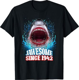 BDAZ 84. Geburtstag Jawesome Seit 1942 Shark 84 Jahre alt T-Shirt