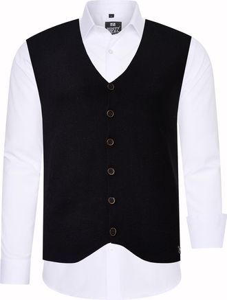 Rusty Neal Hemd mit Weste 2-teilig