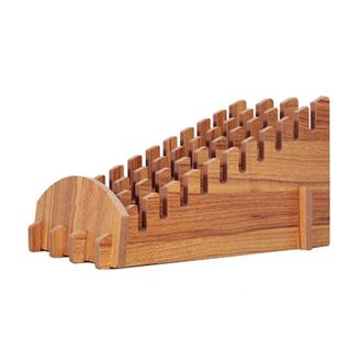 Generic Fliesenst&auml;nder, Bodenstehende Zweireihige Lagerung for 20 Fliesen, for Den Einzelhandel, for Ausstellungsr&auml;ume Von Gesch&auml;ften, Platzsparend(Wood Color