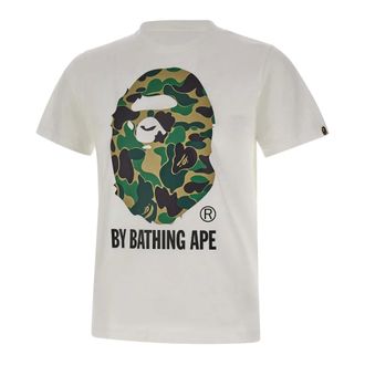 A Bathing Ape A Bathing Ape, Homme, Tops, Blanc, Taille: S ABC Camo Tee