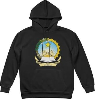 Generic Sweatshirt Angola Doublure Polaire Angola Embl&egrave;me National Lettres Graphiques Pull Col Rond Manches Longues Coupe Ample Sweat V&ecirc;tements Plusieurs Coul