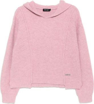 Tout à Coup pull à plaque logo - Rose