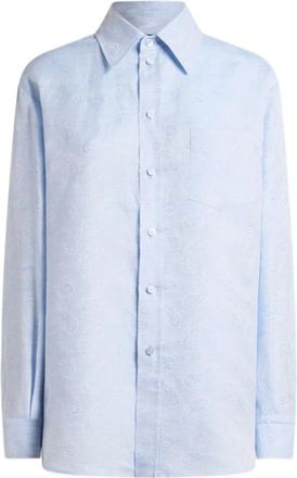 Etro Femme, Blouses et Chemises, Bleu, Taille: 38 FR Etro Chemises Light Blue