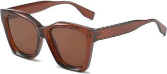 Generic Lunettes De Soleil Vacances &Agrave; Grande Monture For Hommes, For Les D&eacute;placements En Plein Air, For Femmes Et F&ecirc;tes(Brown)