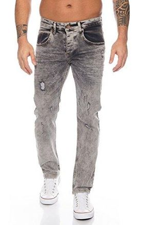 Rock Creek Rock Creek Jean stretch pour homme coupe classique d&eacute;lav&eacute; tailles W29 &agrave; W44, 38W x 32L
