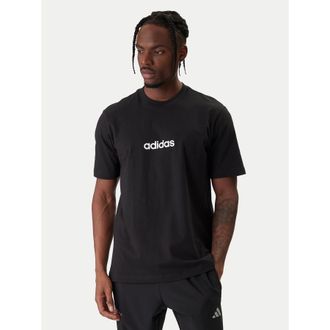 adidas T-Shirt Essentials Linear JE8993 Schwarz Regular Fit