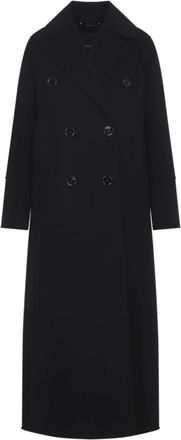 Max Mara Femme, Manteaux, Noir, Taille: 32 FR Custodi Coat