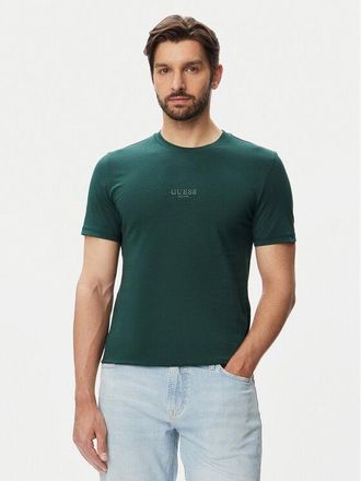 Guess T-Shirt M2YI72 I3Z14 Dunkelgr&uuml;n Slim Fit