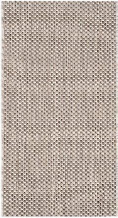 Safavieh Zeitgenössische Teppich für Wohnzimmer, Esszimmer, Schlafzimmer - Courtyard Collection, Kurzer Flor, Beige und Braun, 122 X 170 cm