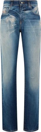 Diesel Homme, Jeans, Bleu, Taille: W32 Jean droit en denim d&eacute;lav&eacute; de qualit&eacute;