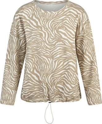 Peter Hahn Sweatshirt Rundhals-Ausschnitt Peter Hahn beige