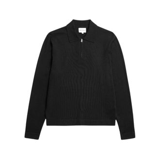 Norse Projects Tech Merino Polo mit 37.5 Technologie - - Knitwear - Herren - Schwarzk - M